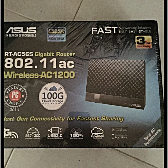 Asus RT-AC56S Router, Computers & Tech, Parts & Accessories, Networking ...