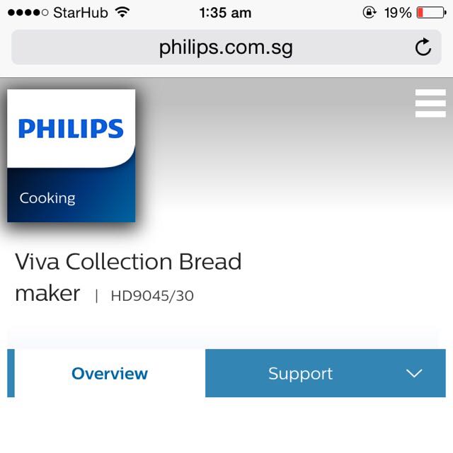 Viva Collection Philips Bread Maker, TV & Home Appliances, Kitchen ...