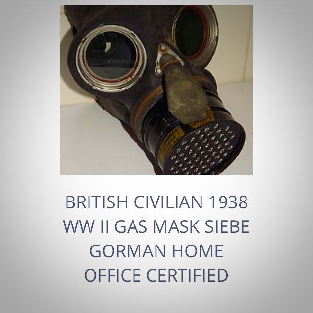 Siebe Gorman Essgee British Gas Mask, Men's Fashion, Tops & Sets ...