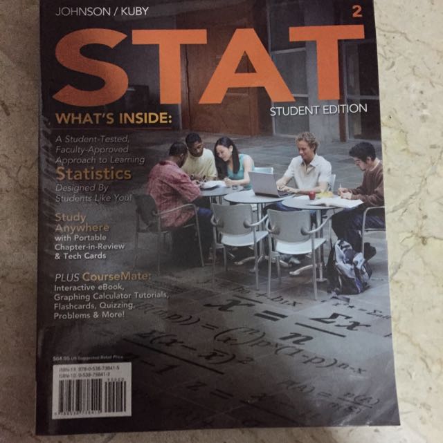 St1131 Introduction To Statistics Textbook Stat 2 Hobbies And Toys Books And Magazines