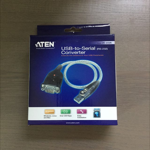Aten USB-to-Serial Converter (RS-232), Computers & Tech, Parts ...