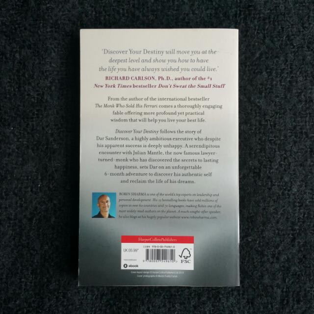 Discover Your Destiny with the Monk Who Sold His Ferrari by Robin ...