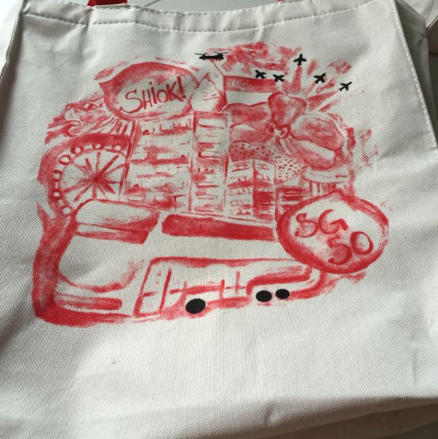 SG50 NDP Tote bag, Hobbies & Toys, Travel, Travel Essentials ...