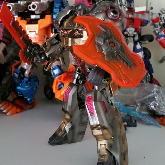 Transformers Fall For Cybertron Grimlock Custom Painted Aoe, Hobbies ...