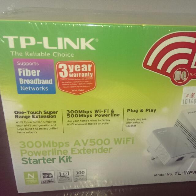 WiFi Powerline Extender Starter Kit, Computers & Tech, Parts ...
