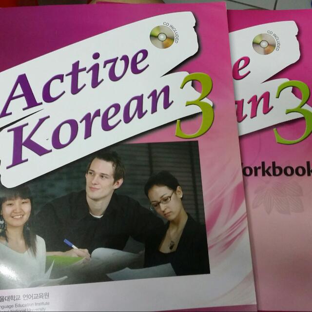 Active Korean 3 (textbook & workbook), Hobbies & Toys, Books ...