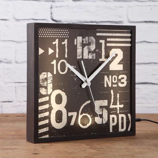 Typo Light Box Clock, Babies & Kids, Baby Nursery & Kids Furniture ...