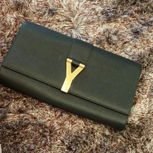 Ysl Clutch, Luxury, Bags & Wallets on Carousell