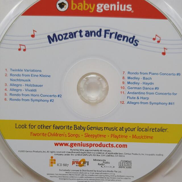 Baby genius DVD + CD, Hobbies & Toys, Books & Magazines, Children's ...