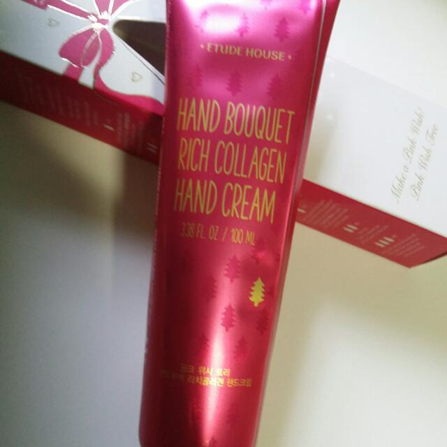 BNIB Etude House Hand Bouquet Rich Collagen Hand Cream (Limited Edition ...