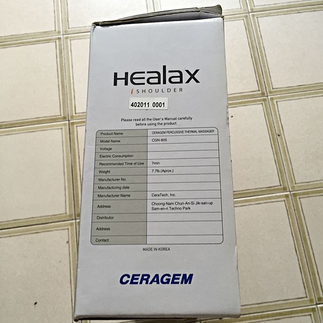Ceragem Healax iShoulder, Everything Else on Carousell