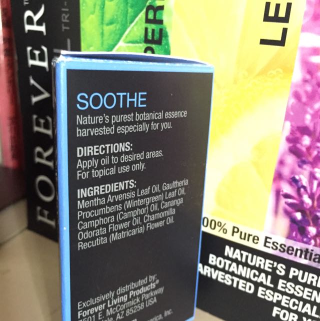 Forever Living Soothe Essential Oil Blend, Women's Fashion, Jewelry ...
