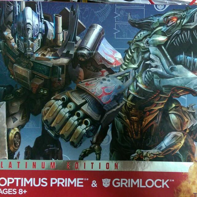 MIB Platinum Edition Voyager Grimlock TF4, Hobbies & Toys, Toys & Games ...