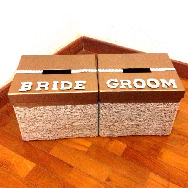 Wedding Ang Pow Box, Furniture & Home Living, Home Improvement ...