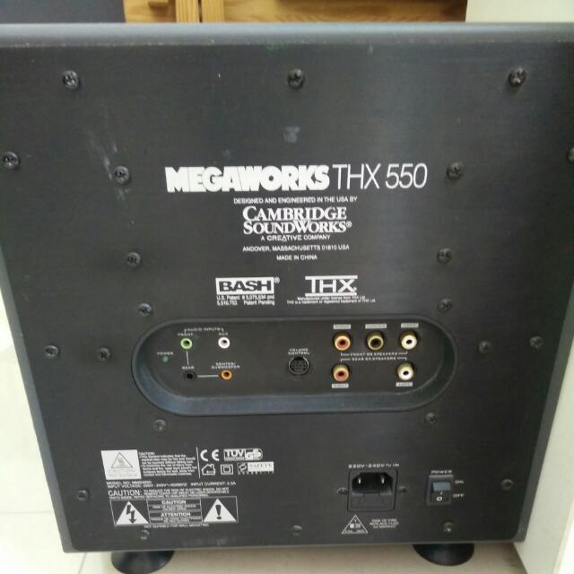 Creative MEGAWORKS THX 550D Subwoofer, Computers & Tech, Parts ...