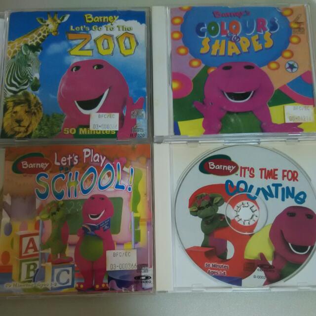 Set Of 12 Barney VCD For Ages 1 To 8, Hobbies & Toys, Toys & Games on ...