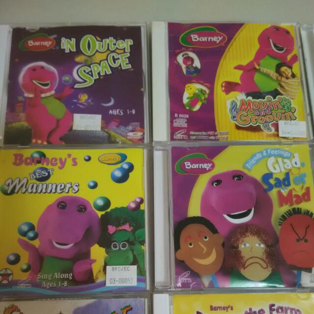 Set Of 12 Barney VCD For Ages 1 To 8, Hobbies & Toys, Toys & Games on ...