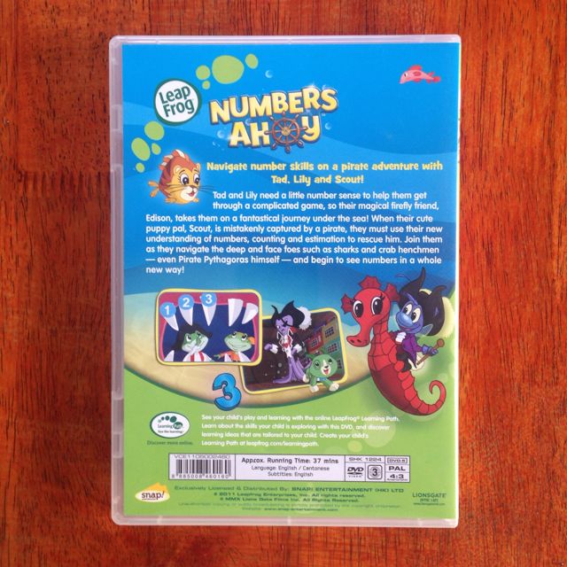 Reserved Leapfrog Numbers Ahoy Dvd Hobbies And Toys Toys And Games On
