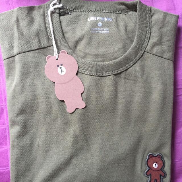Line Friends Logo T-shirt, Men's Fashion, Tops & Sets, Tshirts & Polo ...