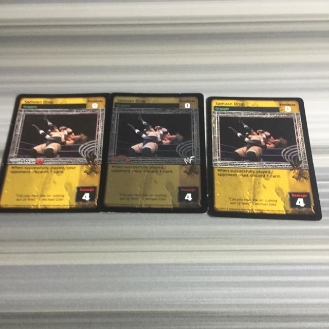 Samoan Drop Set WWE WWF RAW DEAL CARDS, Hobbies & Toys, Toys & Games on ...