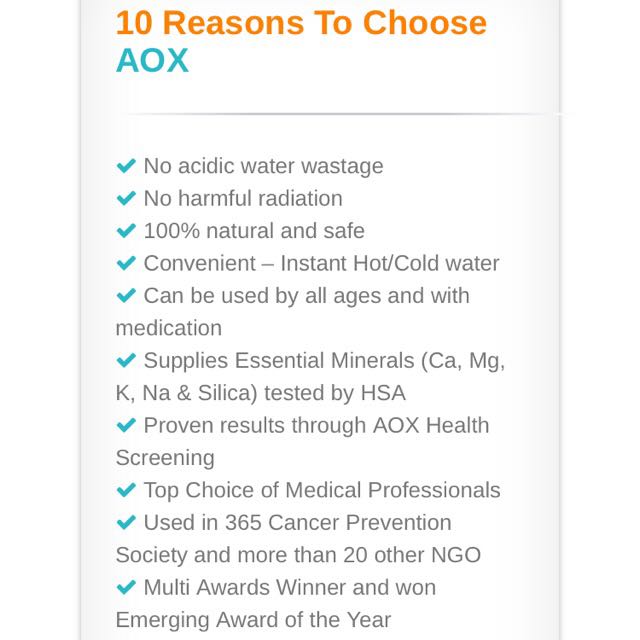 [BN] AOX-3200 Antioxidant Alkaline Water Purifier (HOT/COLD WATER), TV ...