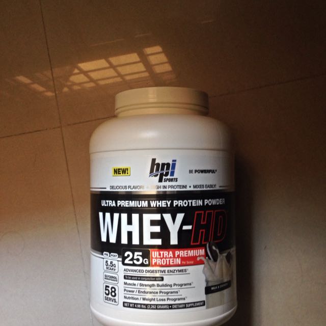 Bpi WHEY -HD (Milk & Cookies Flavour ), Health & Nutrition, Health ...