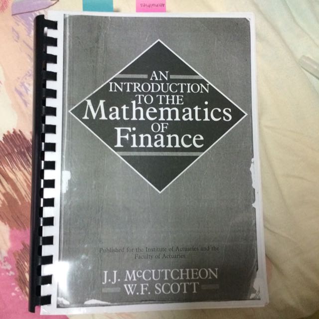 BU9223 Mathematics Of Finance Textbook, Hobbies & Toys, Books ...