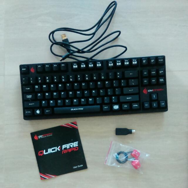 Cm Storm Quickfire Rapid Mechanical Keyboard, Computers & Tech, Parts ...