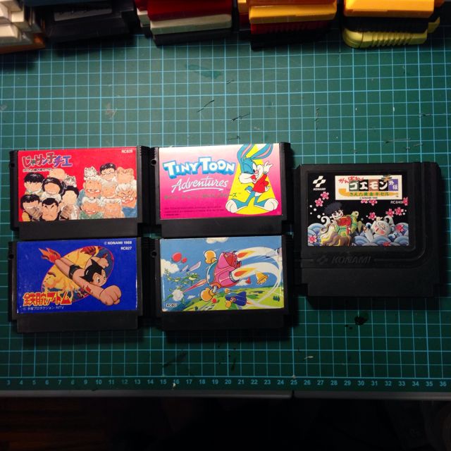 KONAMI Famicom 5 Soft Games Set . Nes Snes SFC Nintendo Sega Retro ...