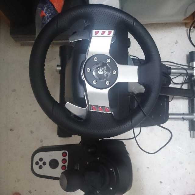 LogiTech G27 Steering with wheel stand pro, Hobbies & Toys, Toys ...