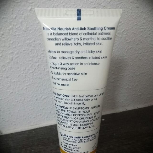 Natralia Nourish Anti-itch Soothing Cream, Everything Else on Carousell