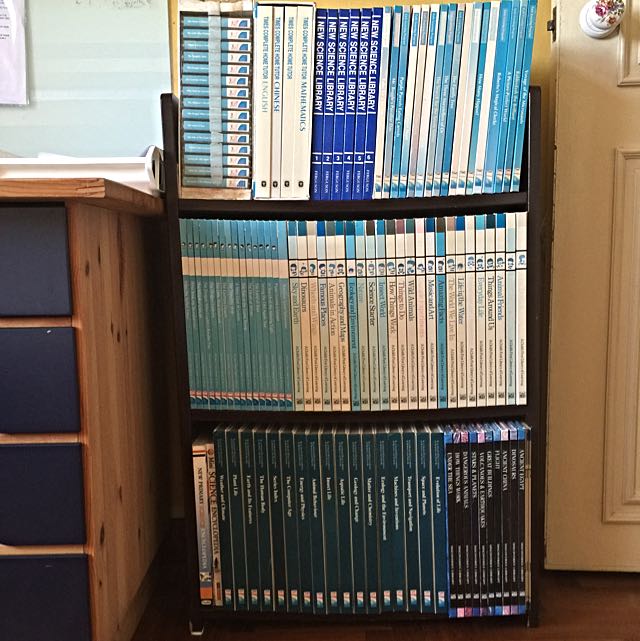 TIME Encyclopedia with Customized Solid Wood Shelf, Hobbies & Toys ...
