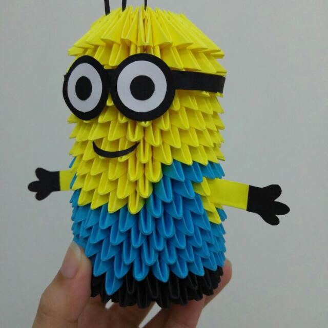 Minion 3D Origami, Hobbies & Toys, Stationery & Craft, Occasions ...