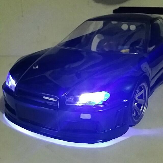 New Nissan GTR R34 Skyline 1/10 RC Body Shell RC, Hobbies & Toys, Toys ...