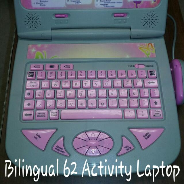 Bilingual 62 Activity Laptop, Hobbies & Toys, Toys & Games on Carousell