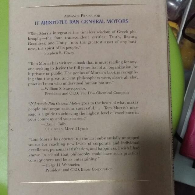 If Aristotle Ran General Motors, Hobbies & Toys, Memorabilia ...