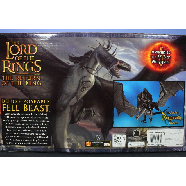 Lord of the Rings Fell Beast & Ringwraith 32inch Wing ToyBiz Deluxe ...