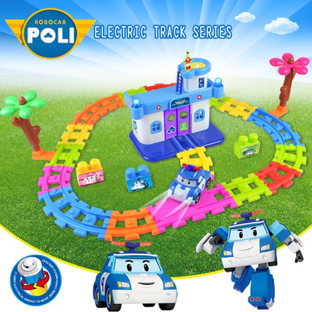 ROBOCAR POLI WITH RAIL, Hobbies & Toys, Toys & Games on Carousell