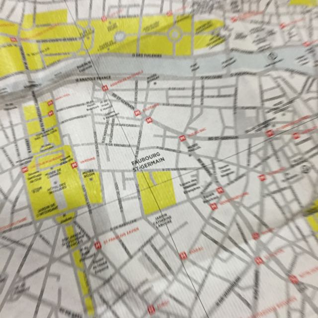 Map Of Paris : Crumbled Soft City Map, Everything Else on Carousell
