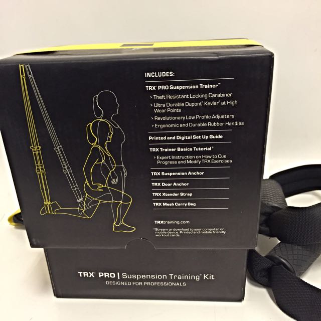 TRX Pro Suspension Training Kit, Sports Equipment, Exercise & Fitness ...