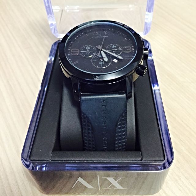 AX Quartz Full Black (Matte) Watch, Computers & Tech, Parts ...