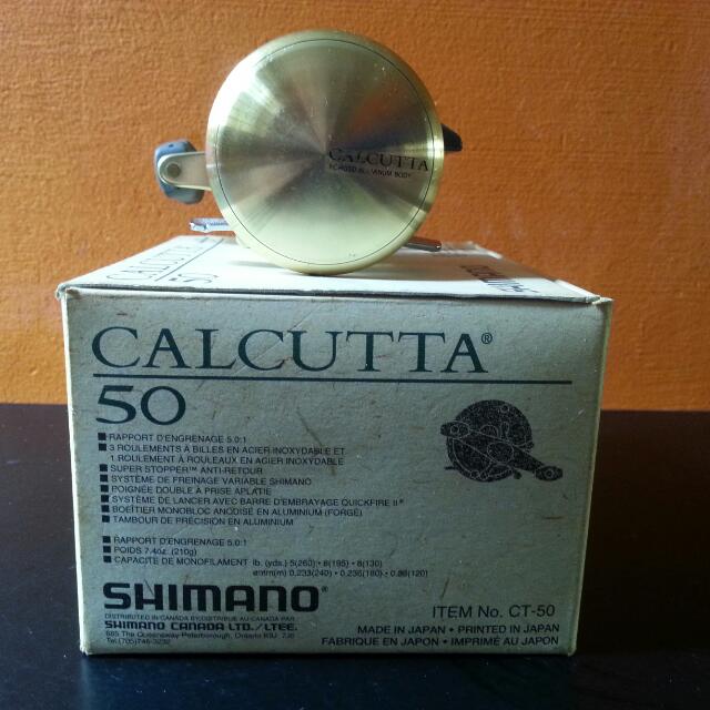 Shimano Calcutta 50 (Old Model), Sports Equipment, Bicycles & Parts ...