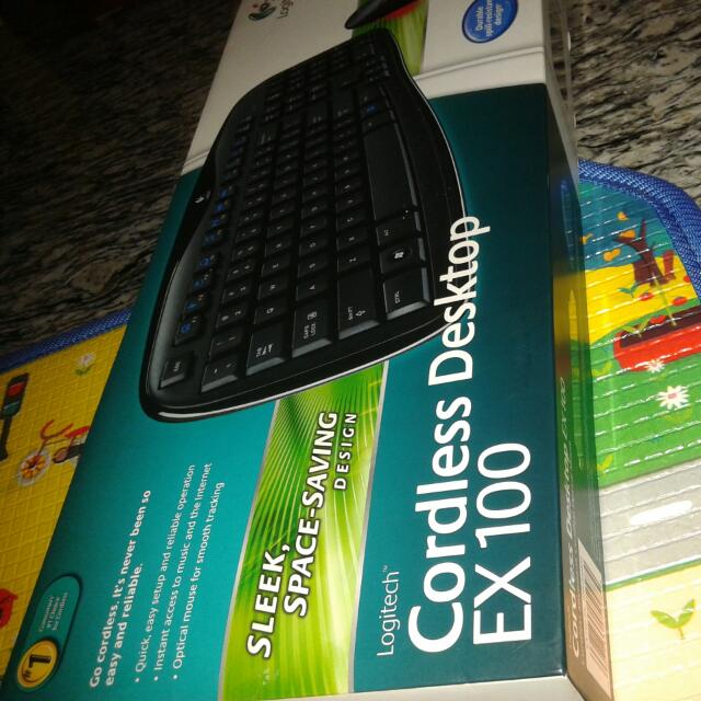 Logitech Wireless Mouse N Keyboard Computers And Tech Parts And Accessories Networking On Carousell