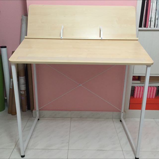 Tilted Study Table, Furniture & Home Living, Furniture, Tables & Sets ...