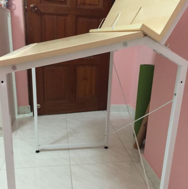 Tilted Study Table, Furniture & Home Living, Furniture, Tables & Sets ...