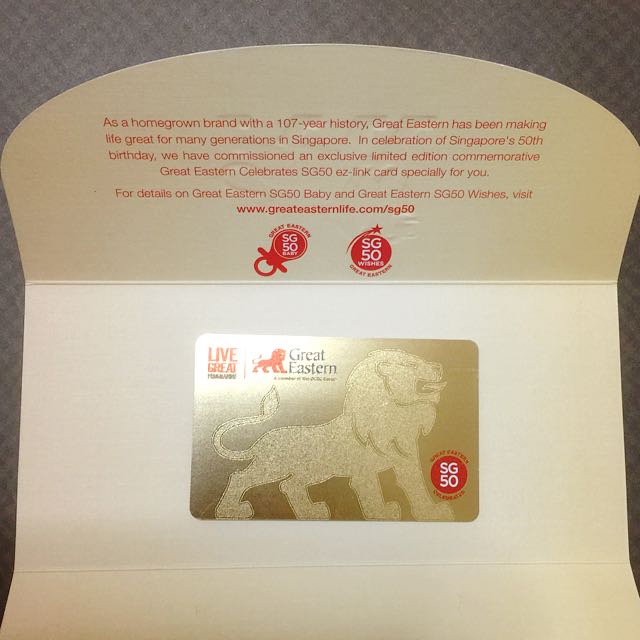 Great Eastern SG50 Ez Link Card, Hobbies & Toys, Memorabilia ...