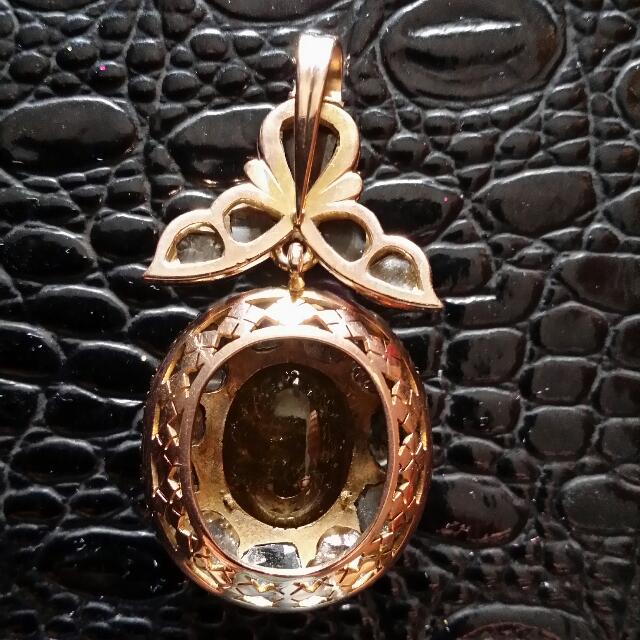 Natural Black Diamond (Antique Cut) Big Chunky Vintage Nyonya Locket ...