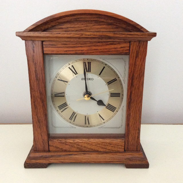Seiko table clock, Furniture & Home Living, Home Decor, Clocks on Carousell