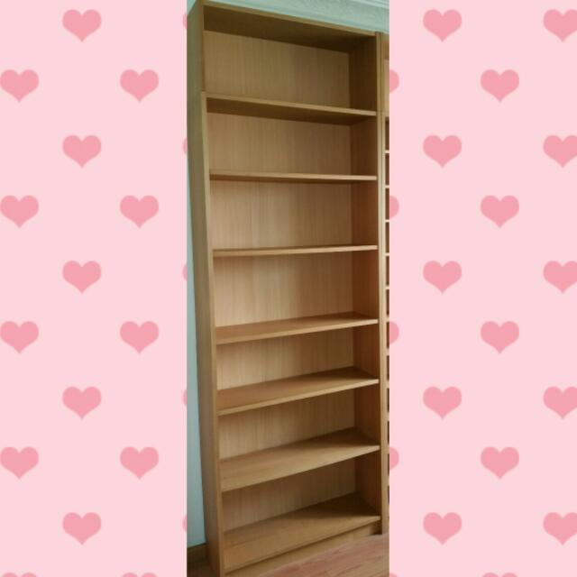 Ikea Billy & Gnedby Bookcase/ Bookshelf/ CD/VCD Rack, Furniture on ...