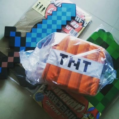[PO] Minecraft Cushion Plushie Block, Hobbies & Toys, Toys & Games on ...